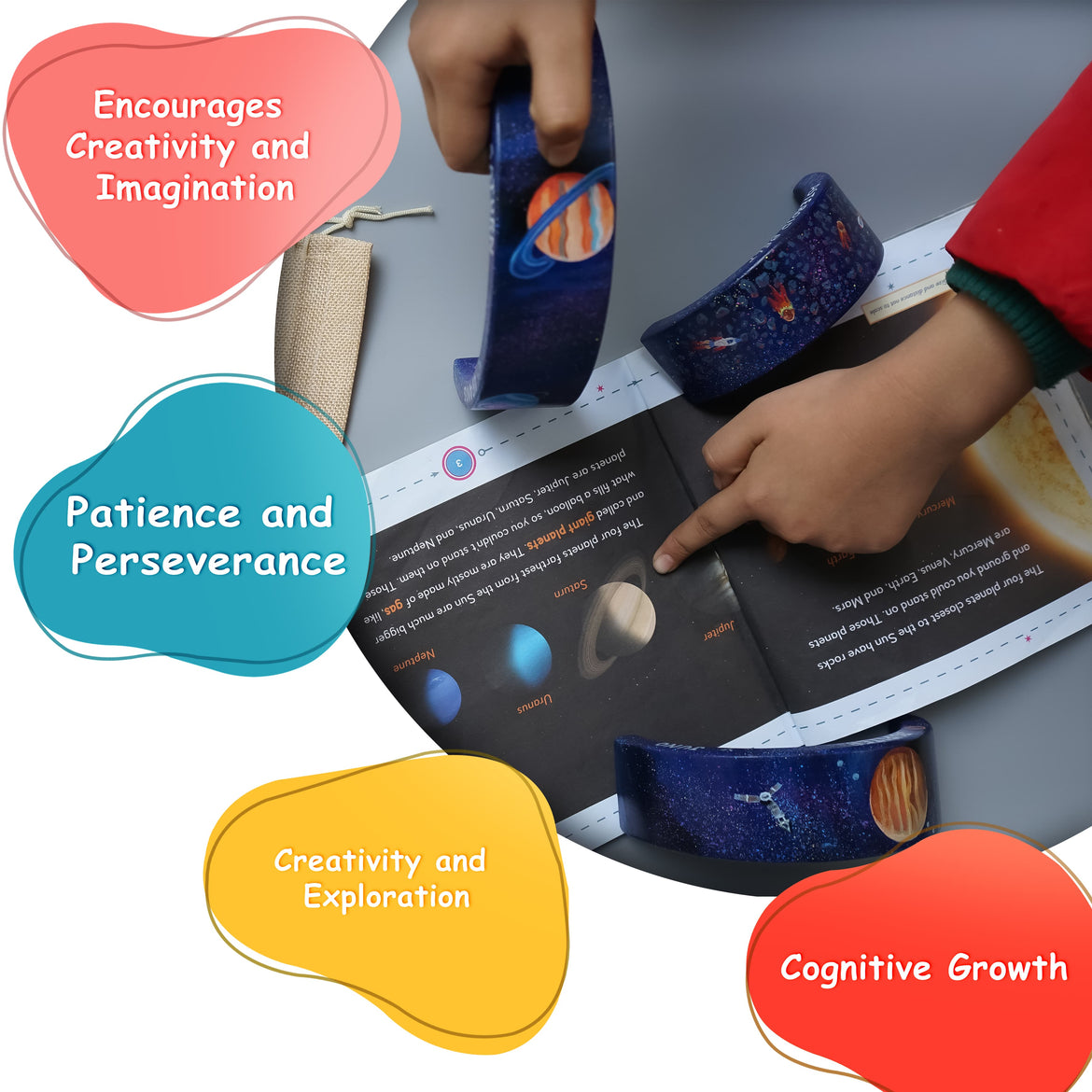 Certified Non-Toxic Colorful Wooden Solar System Stacker Toys – MoonToys